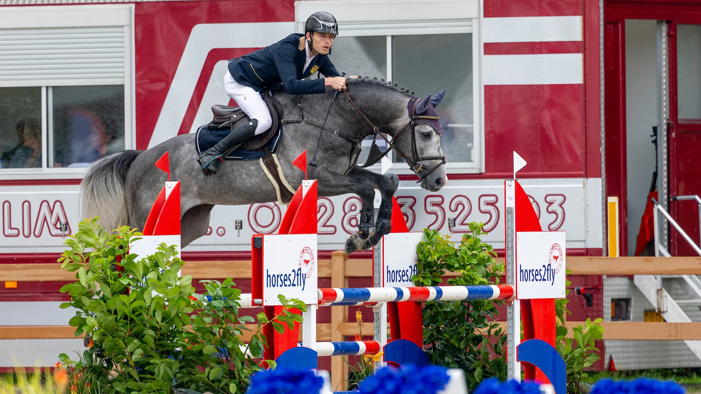 Robin Van Thillo op het podium van de Grote Prijs in Houten