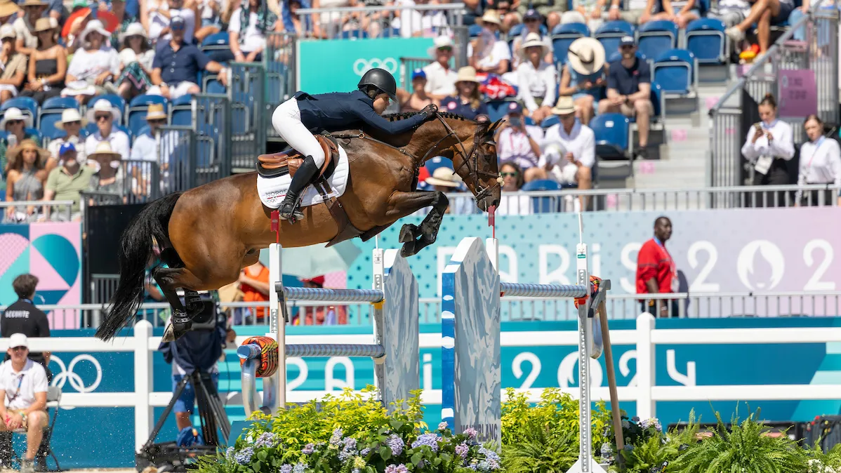 Victoria Gulliksen haar Olympische BWP'er Mistral van de Vogelzang is ...